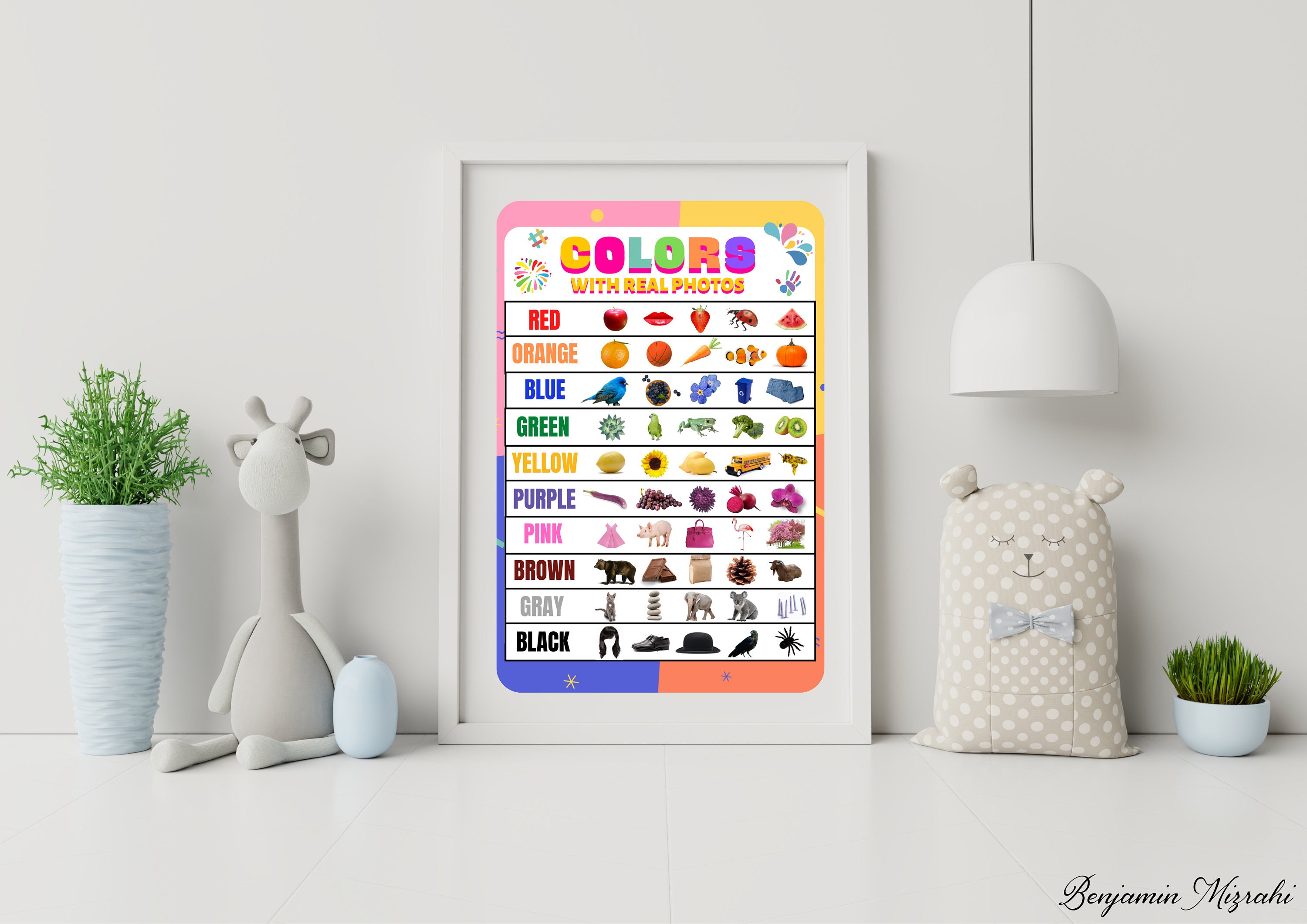 Colors Educational Print, Crayon Colors Poster, Printable Wall Art ...