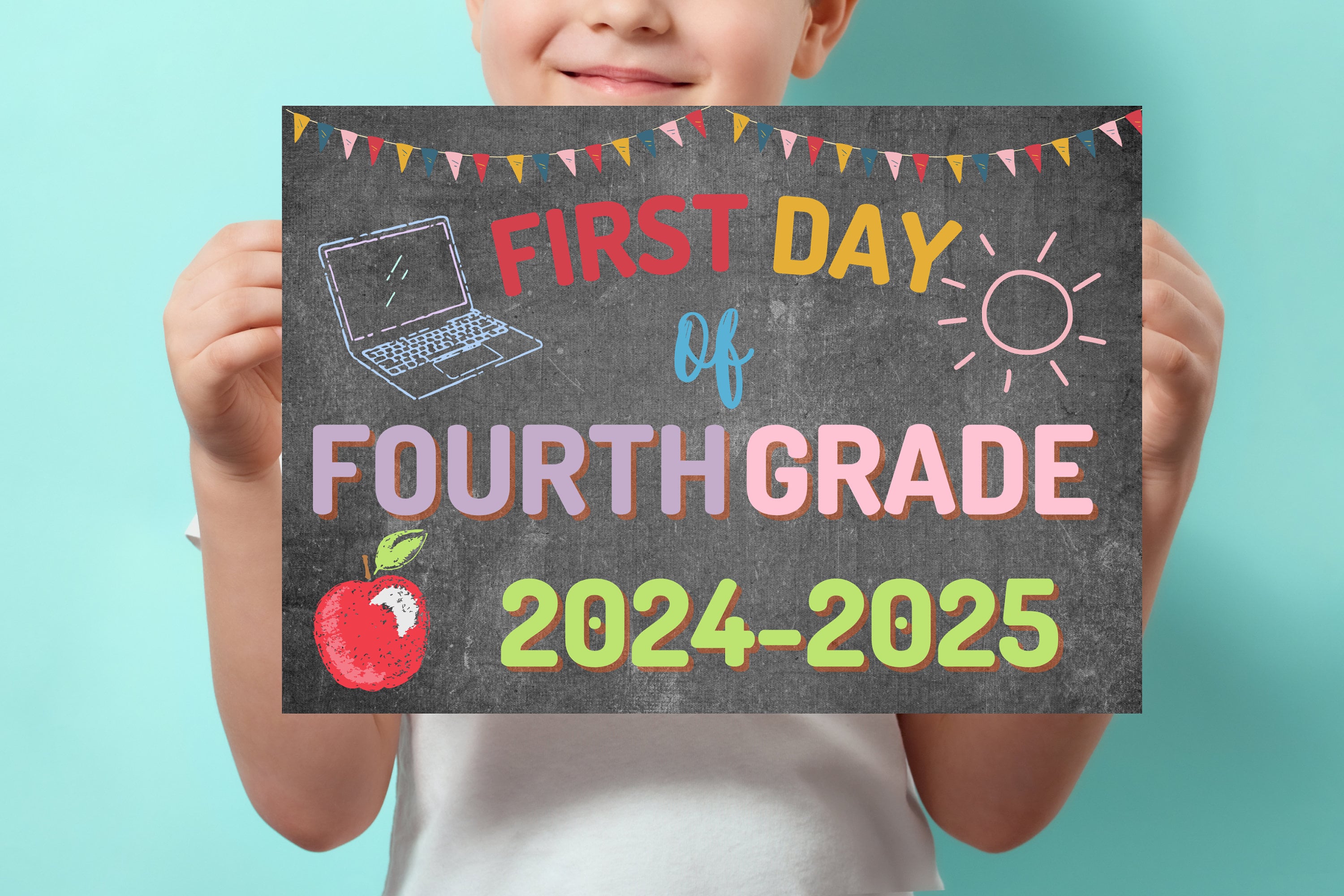 Editable First or Last Day of School Sign - Any Grade Sign for Boy or ...