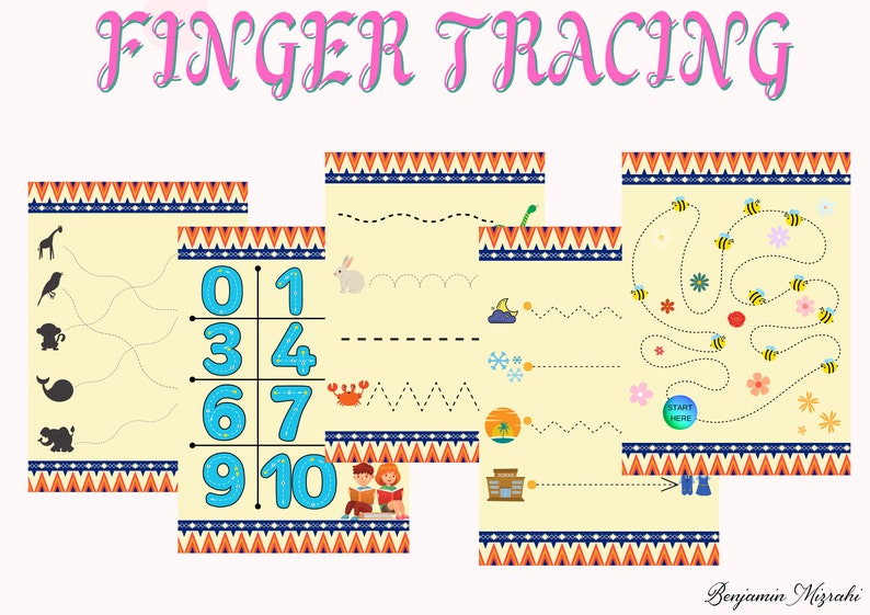 Finger Tracing Calming Cards Printable Mindfulness Calm Down - Etsy UK