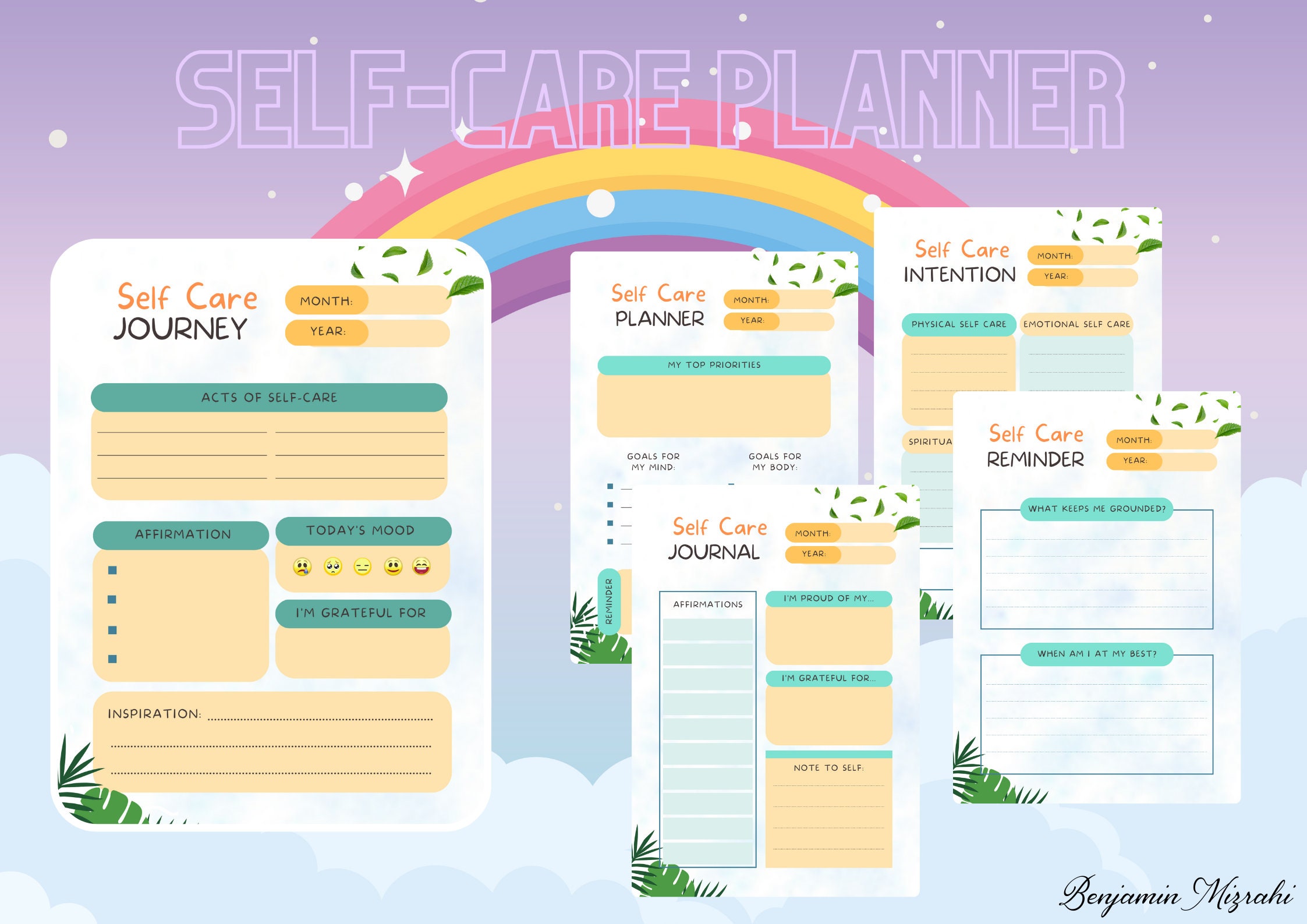 Self Care Journey Planner Printable Self Care Journal Self Care ...
