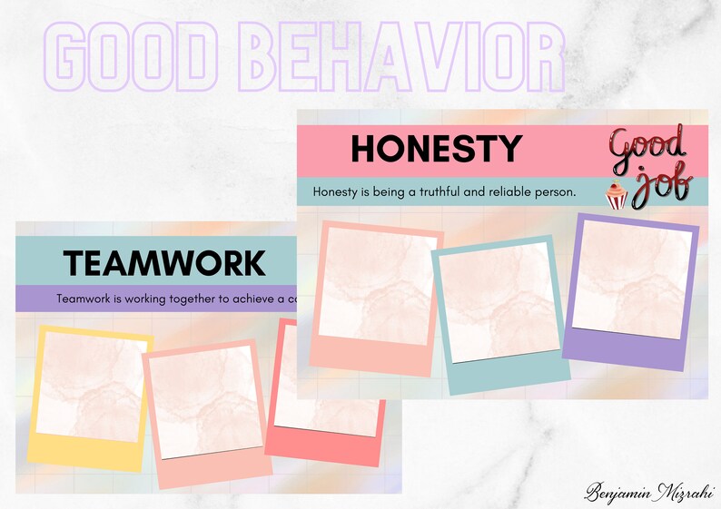 Positive Behavior Bulletin Board – Editable Student Cards (digital ...