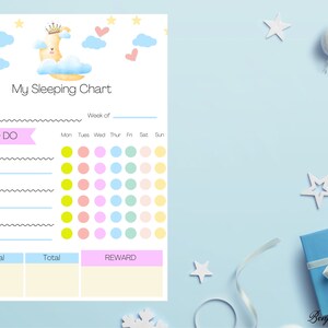Sleeping Chart for Kids, Toddlers and Preschoolers - Kids Bedtime Chart ...