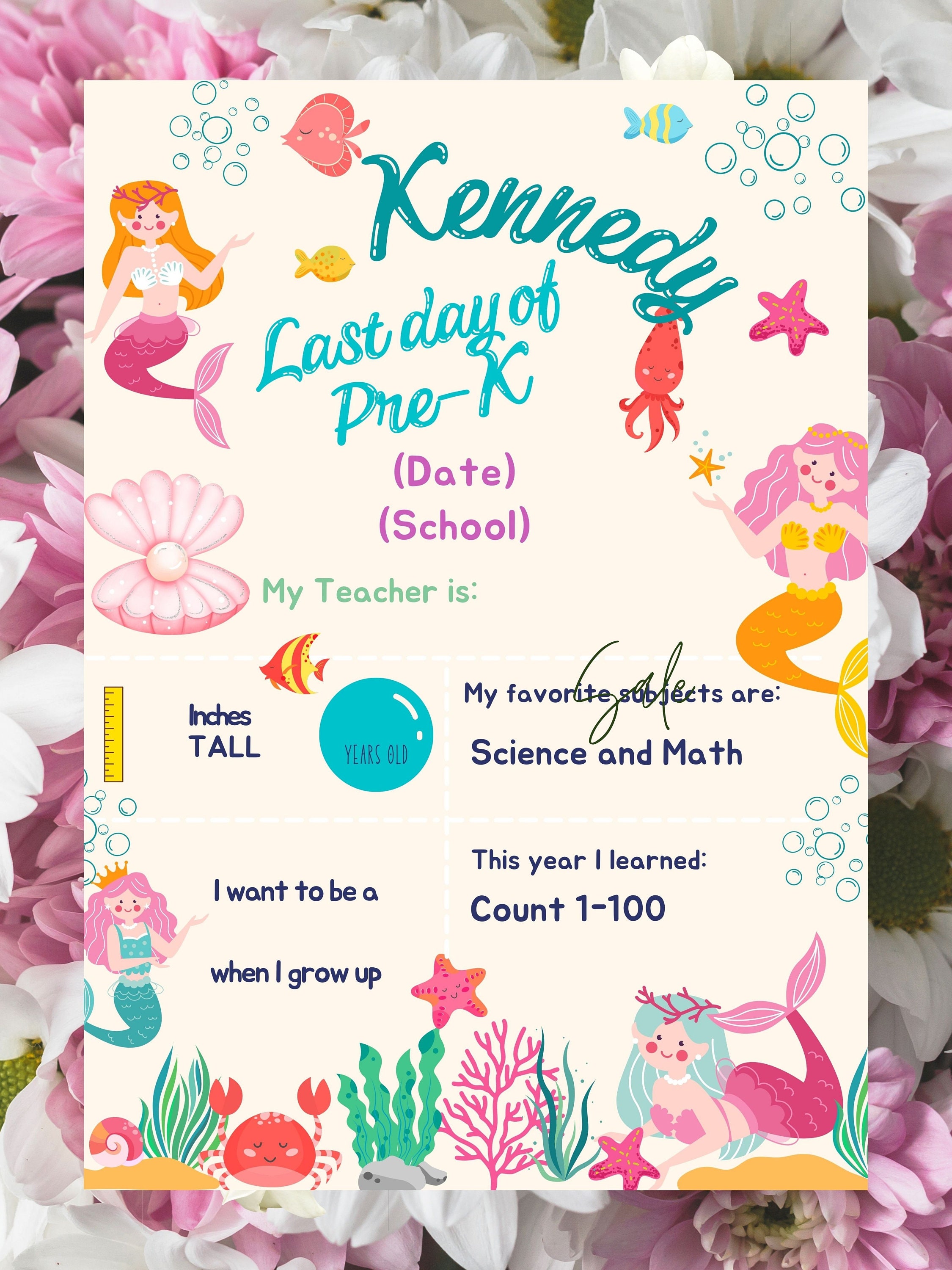 Editable First or Last Day of School Pre-k Sign for Boy or - Etsy