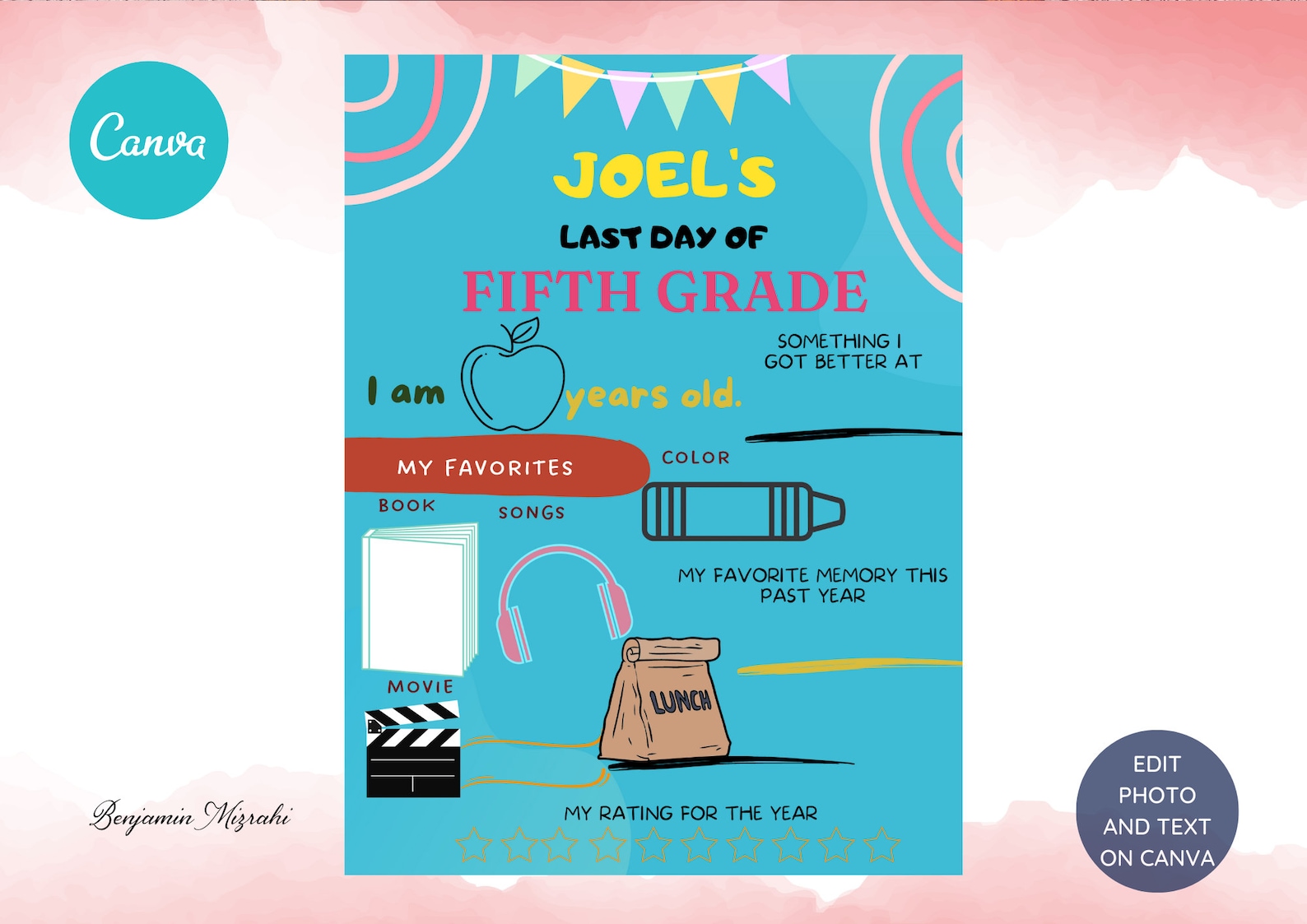 First Day of School Sign Editable Template, Last Day of School ...