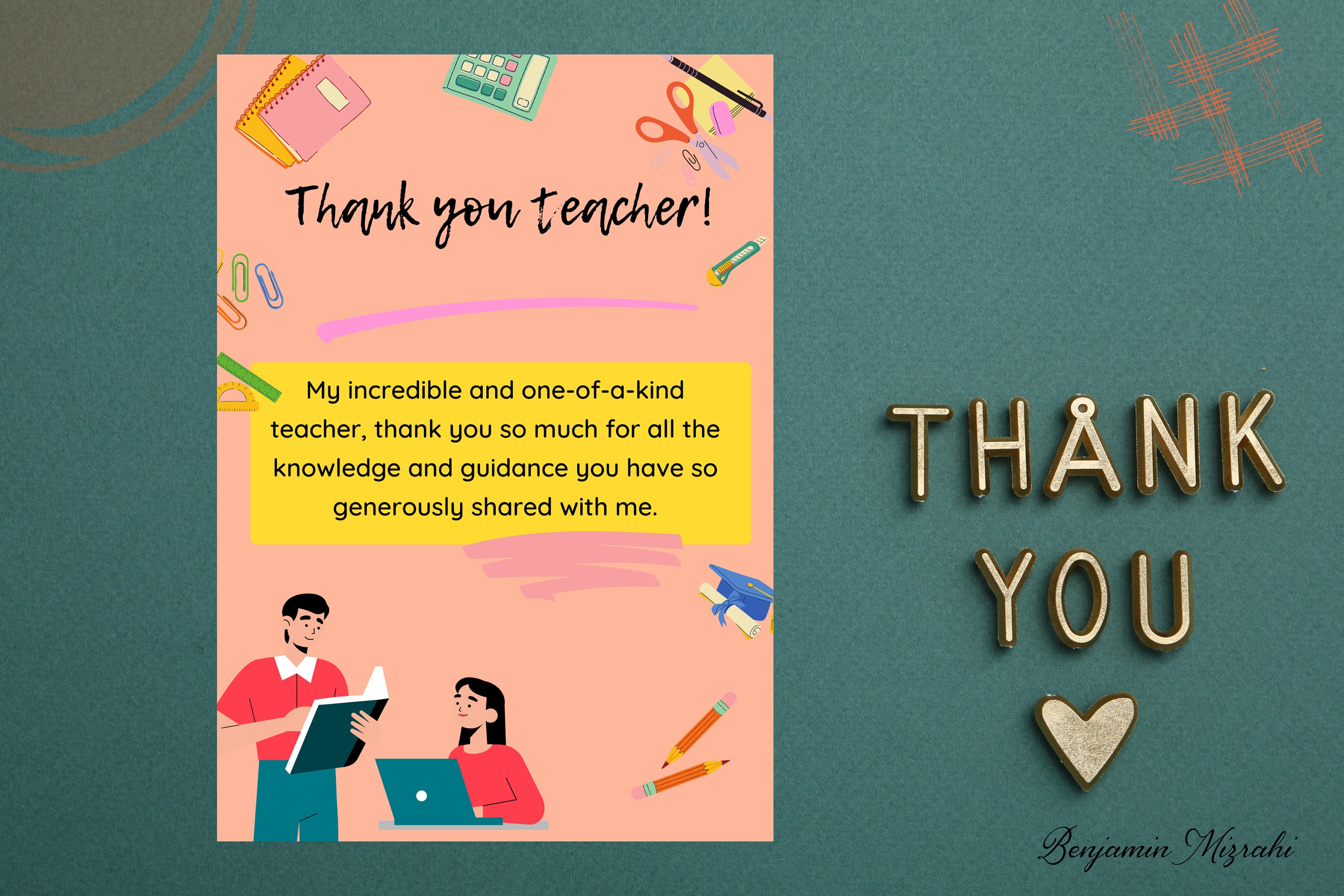 Teacher Thank You Printable, Thank You for Helping Me Grow Teacher ...