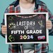 Editable First or Last Day of School Sign - Any Grade Sign for Boy or ...