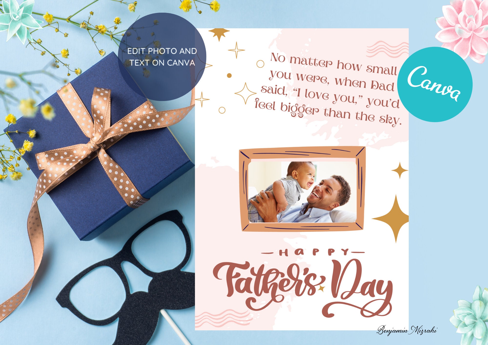 Happy Fathers Day Card, Daddy Scan Photo Card, Daddy to Be Card, Gift ...