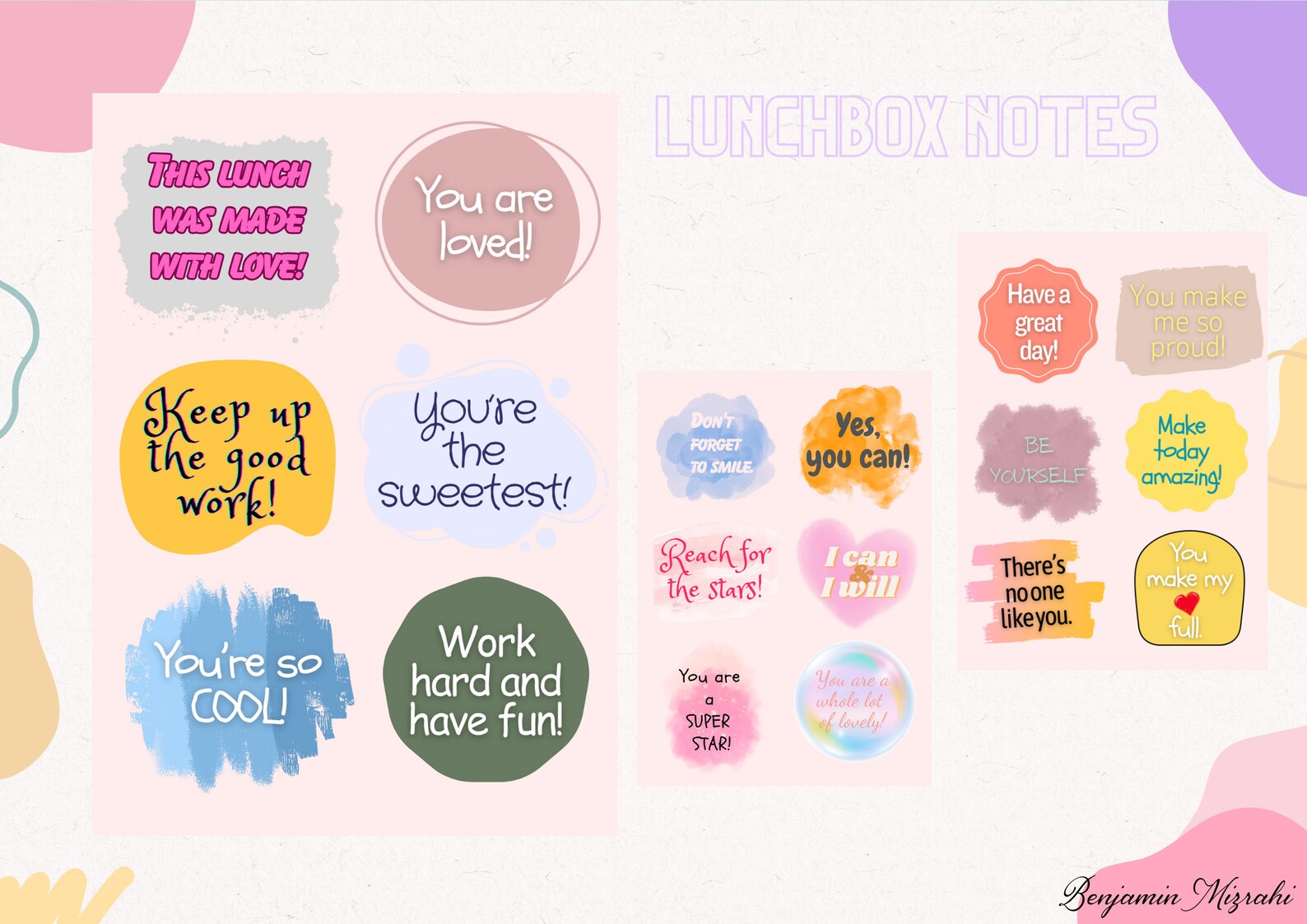 Printable Lunchbox Notes, Cards for Kids, Surprise for Children, Fun ...