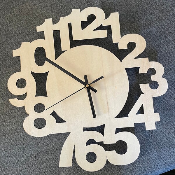 Laser Cut Clock - Etsy UK