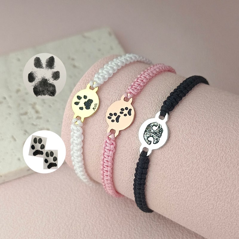 Dog Nose Paw Bracelet - Etsy UK