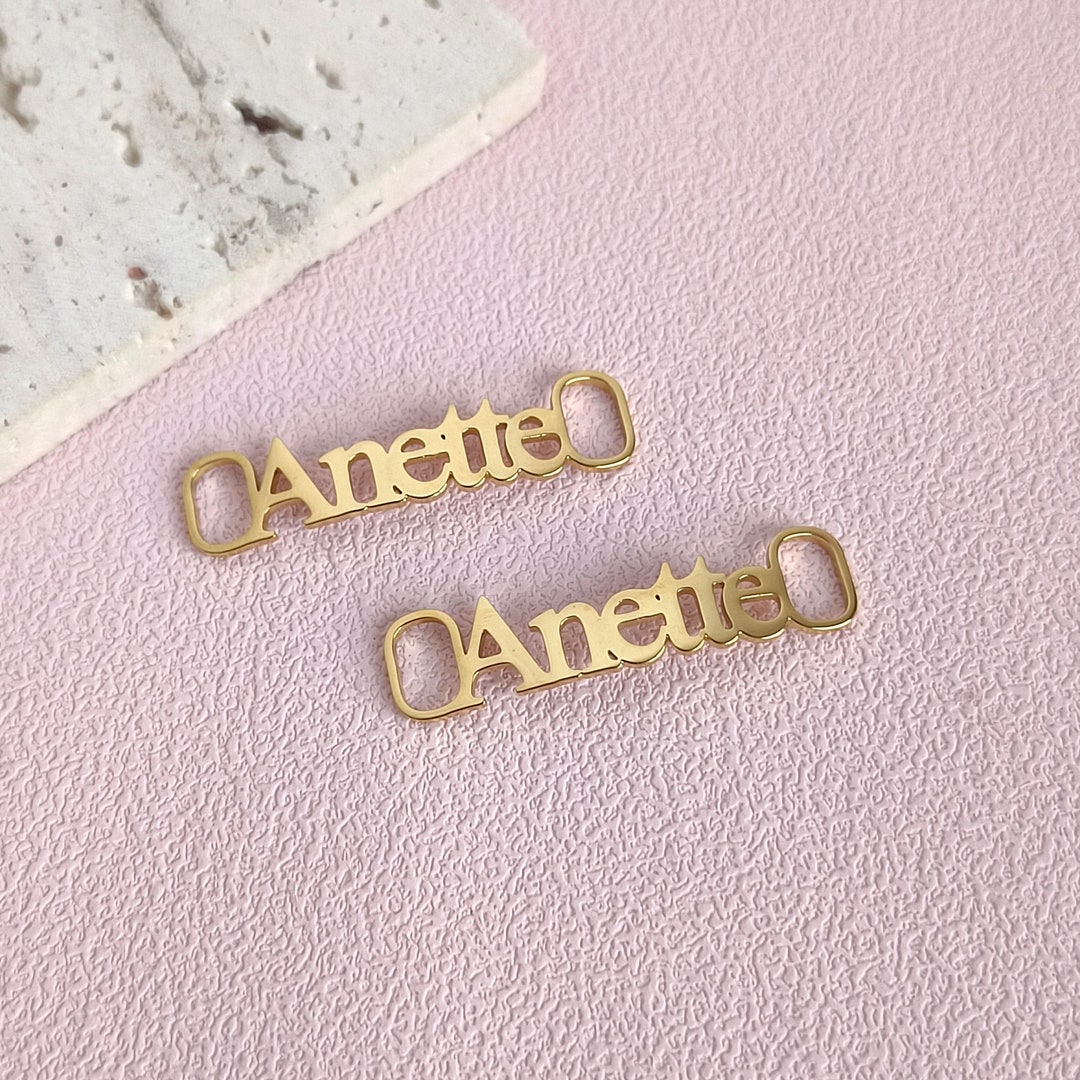 Personalized Name Shoe Buckle • Name Shoe Buckle • Shoe Buckle in Gold ...