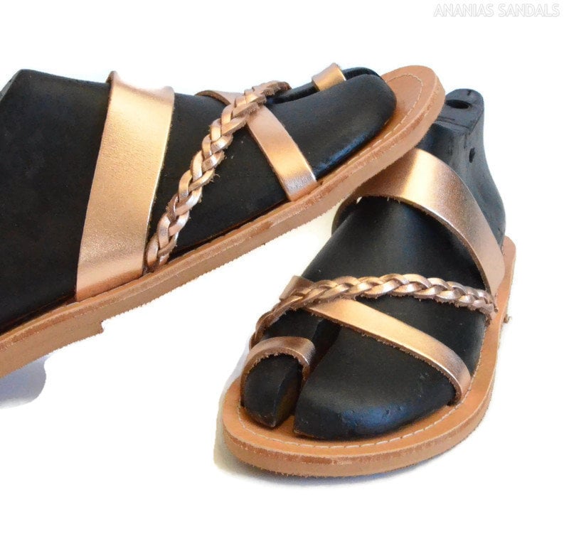 Handmade Roman Grecian Leather Sandals - Etsy