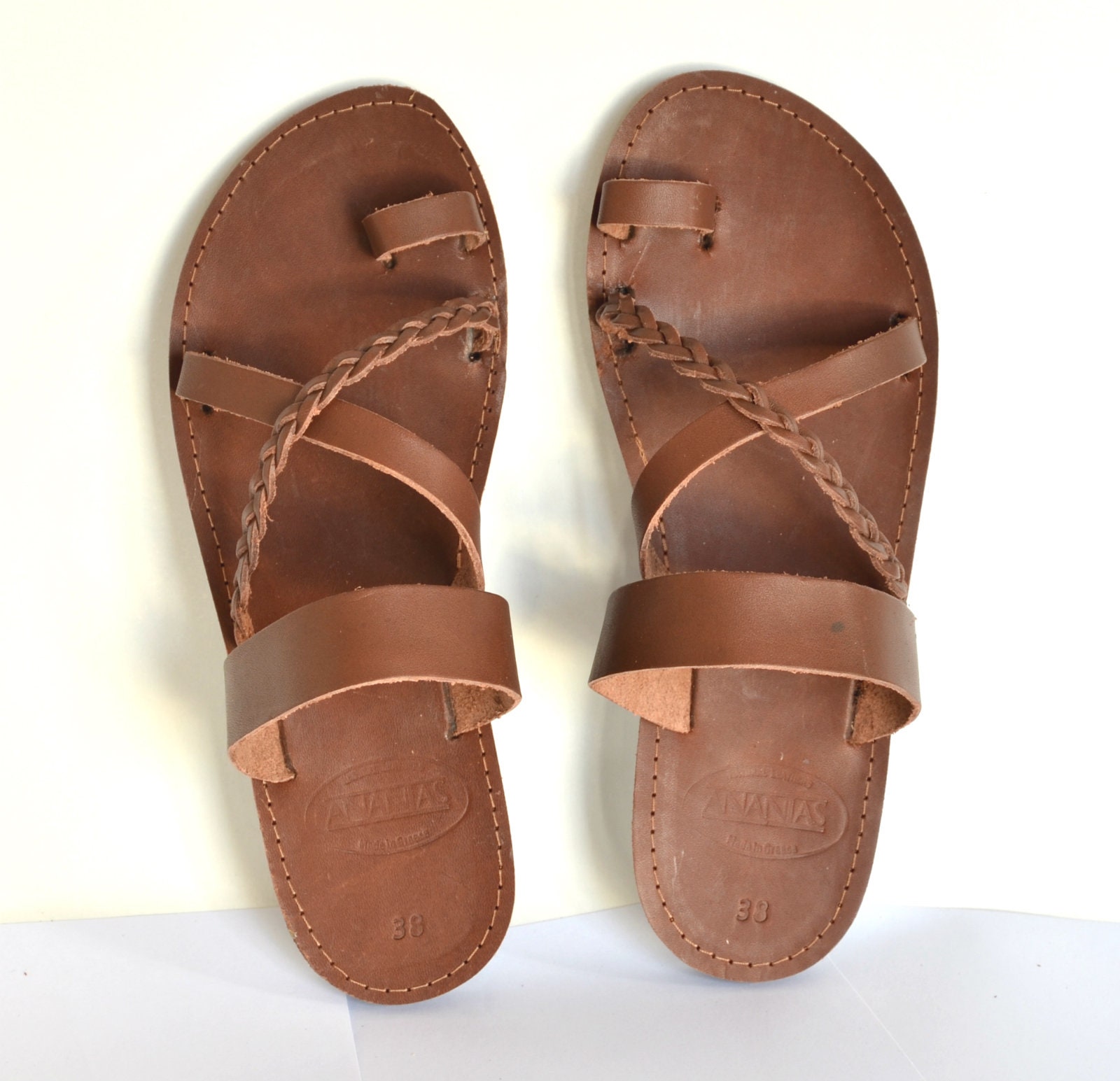 Handmade Roman Grecian Leather Sandals - Etsy