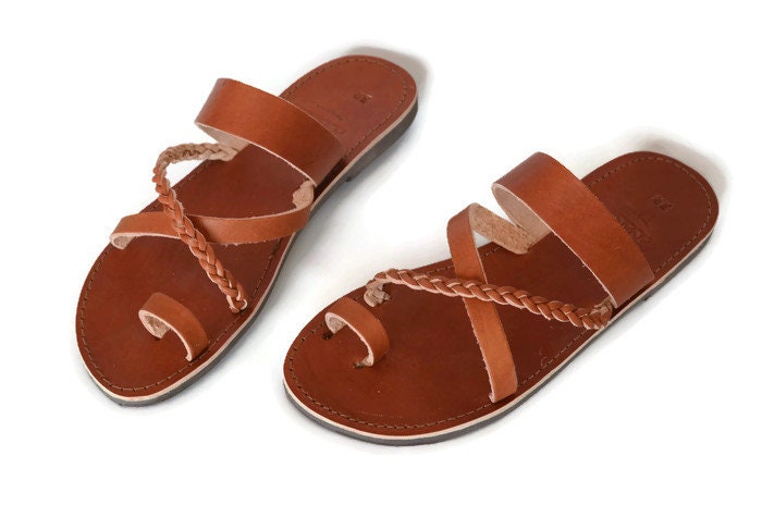 Handmade Roman Grecian Leather Sandals - Etsy