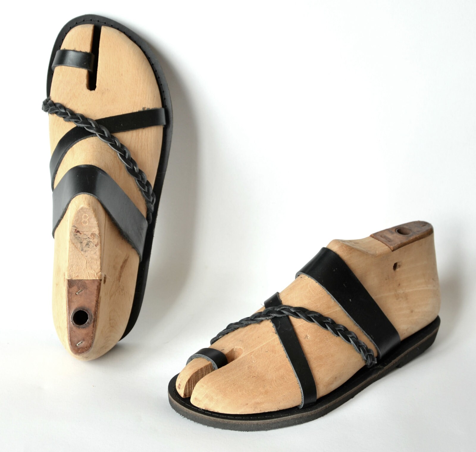 Handmade Roman Grecian Leather Sandals - Etsy