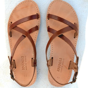 Handmade Roman Grecian Leather Sandals - Etsy