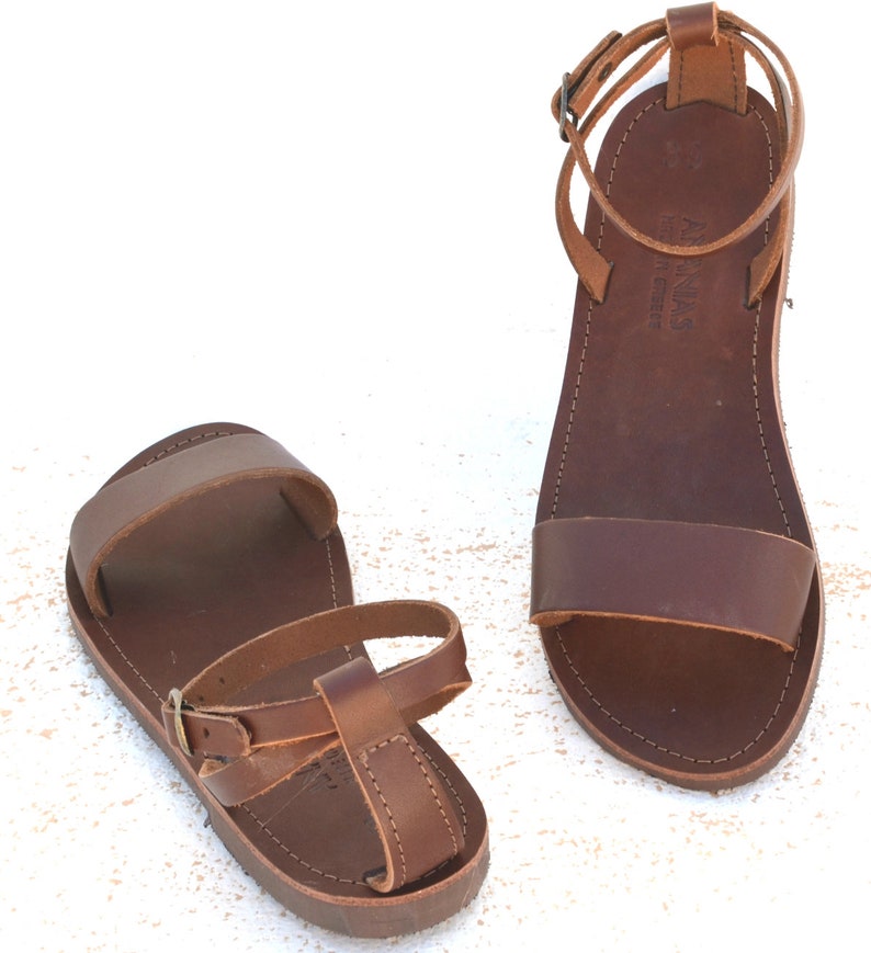 Handmade Roman Grecian Leather Sandals - Etsy