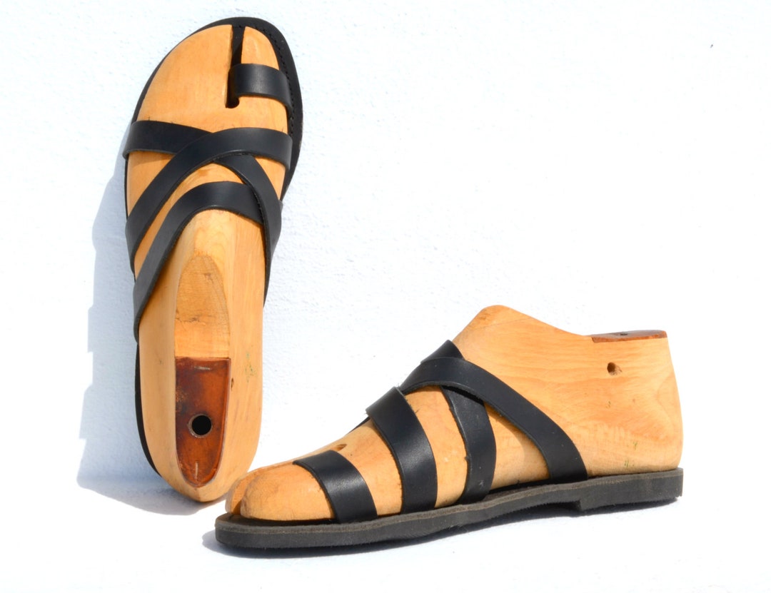 Handmade Roman Grecian Leather Sandals - Etsy