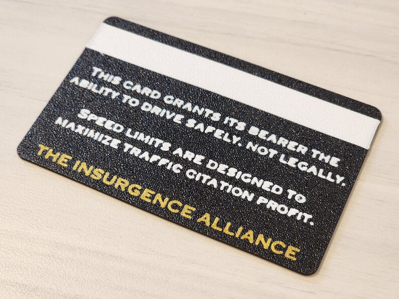 Street Racing Identification Card 3 Pack With Textured Text and ...