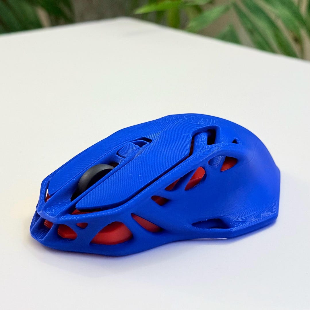 Wireless 3D Printed Computer Mouse | Ai-generated Design, Adjustable ...