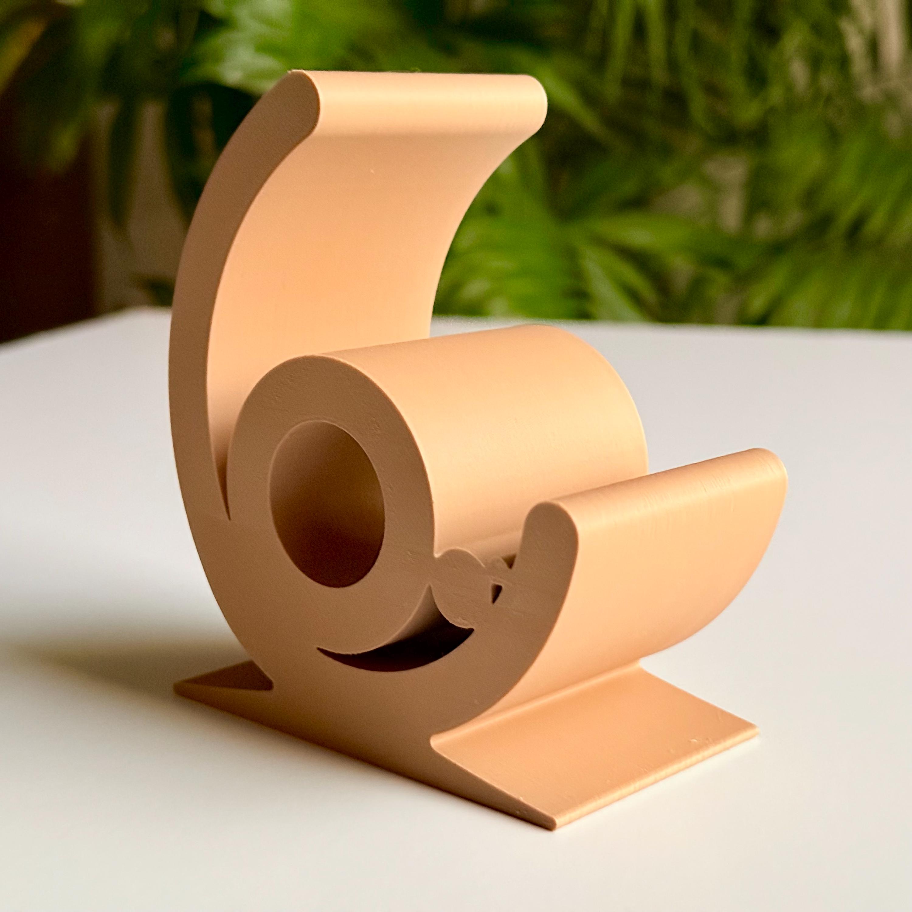 Modern Phone Stand With Unique Design | Minimalist Desk Decor, Sleek ...