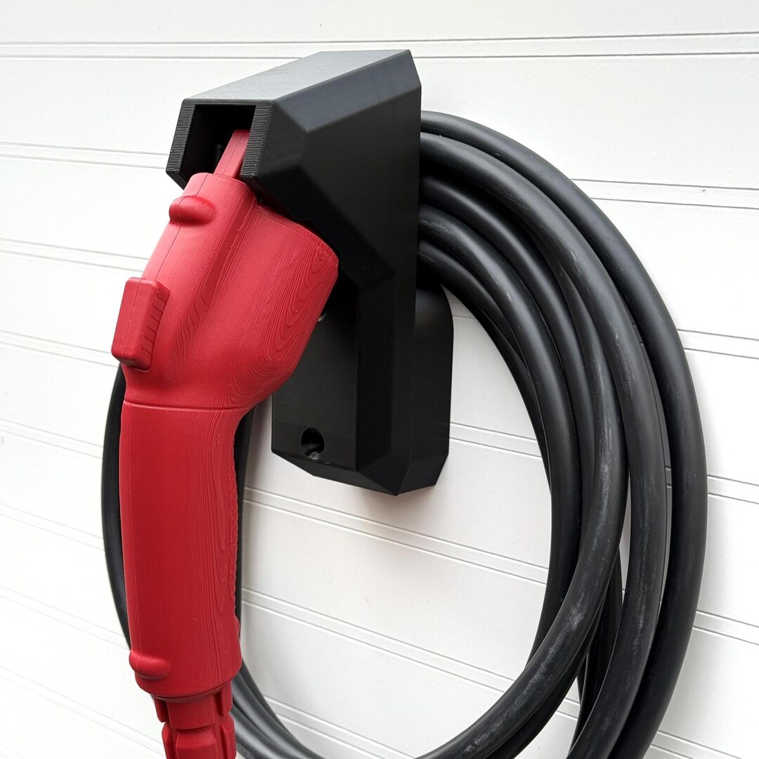 Chargeifier J1772 Charging Cable Holder W/ Latch | EV Charger Wall ...