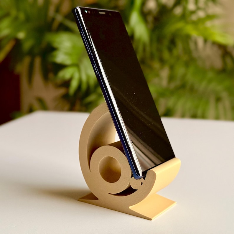 Modern Phone Stand With Unique Design | Minimalist Desk Decor, Sleek ...