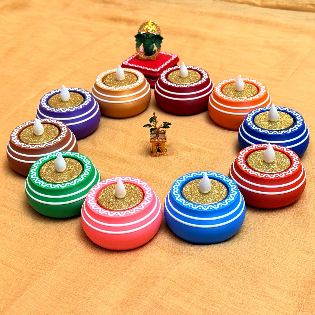 Tealight Candle Holder With LED Candle | Rangoli Designs, Muggulu ...