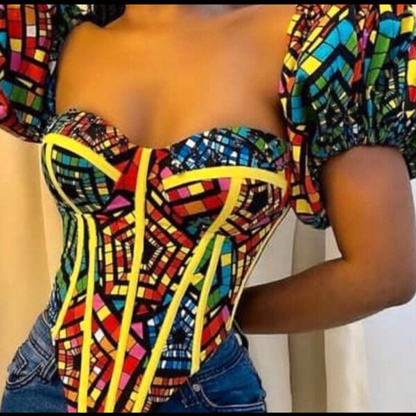 Ankara Crop Top Etsy