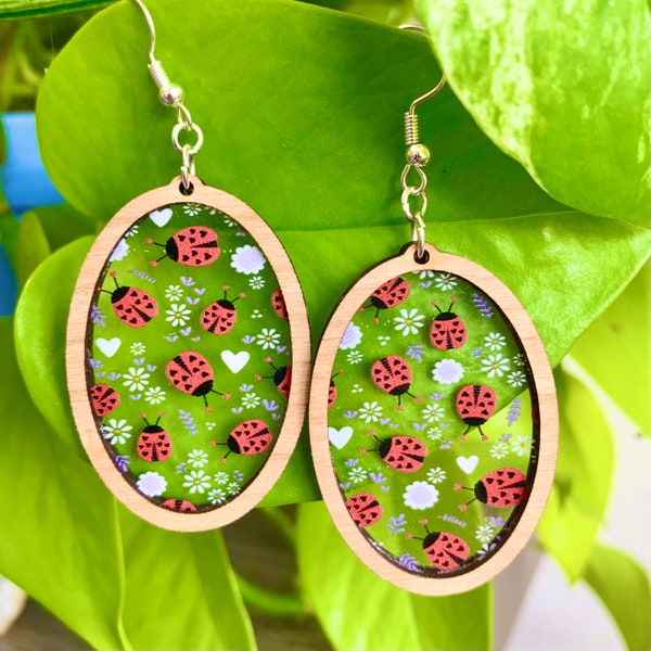 Ladybug Earrings - Etsy