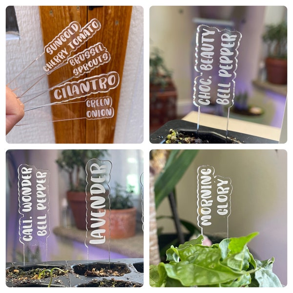 Plant Name Tags - Etsy