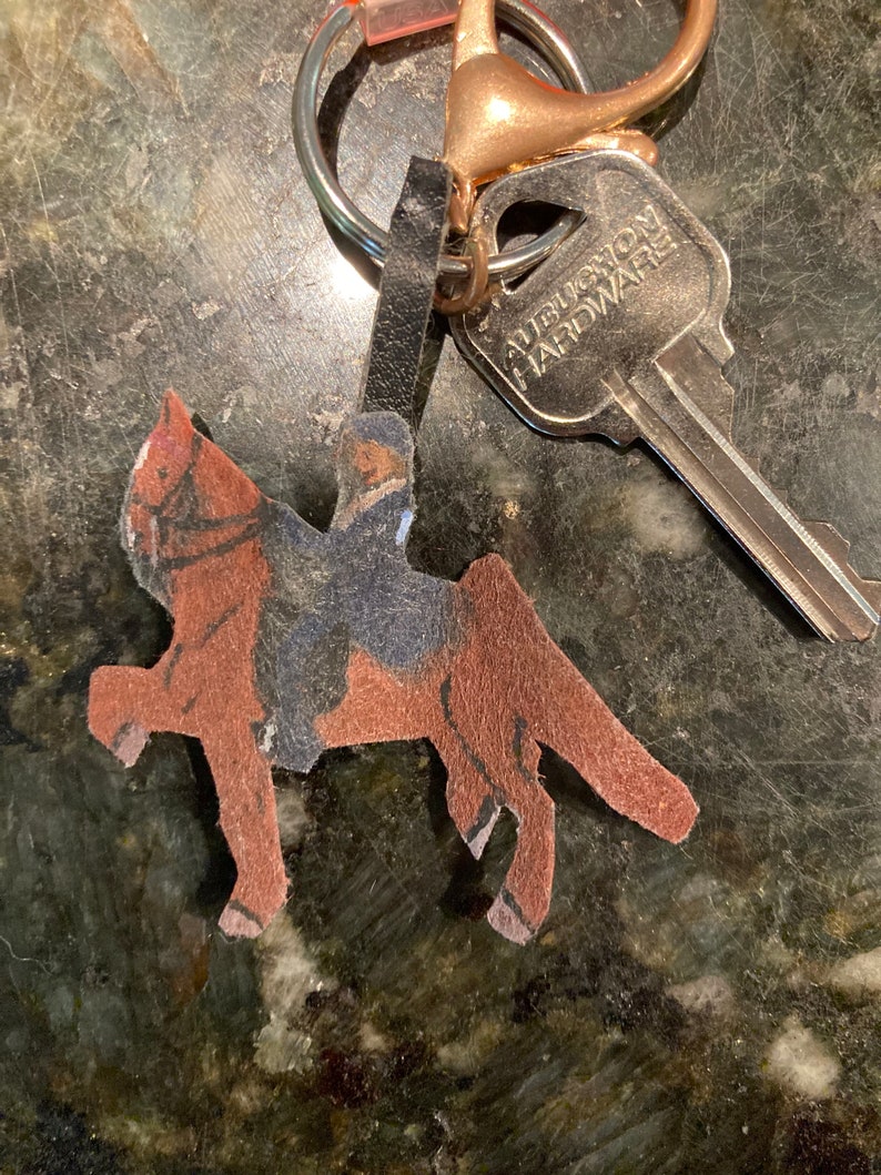 Custom Horse Keychain - Etsy