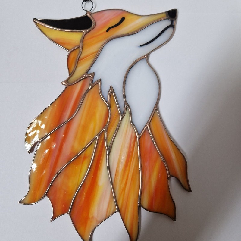 Fox Stained Glass - Etsy