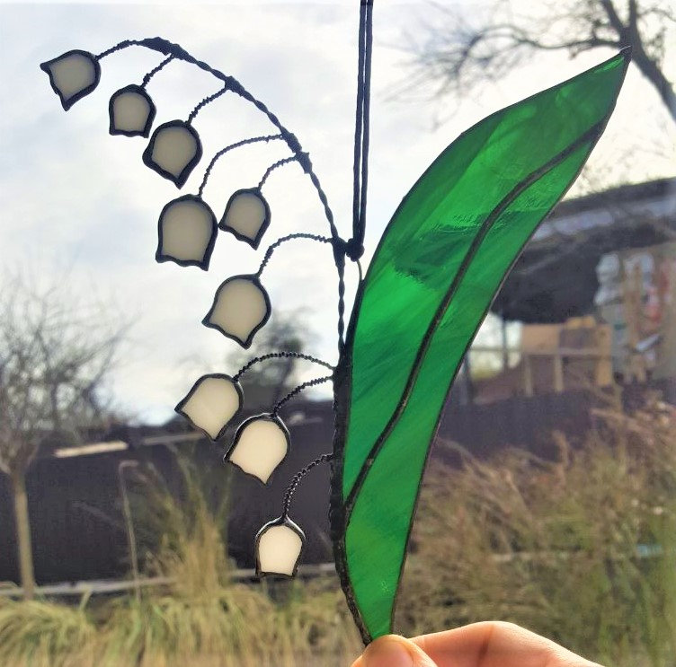 Lily of the Valley Stained Glass Suncatcher Wildflowers - Etsy