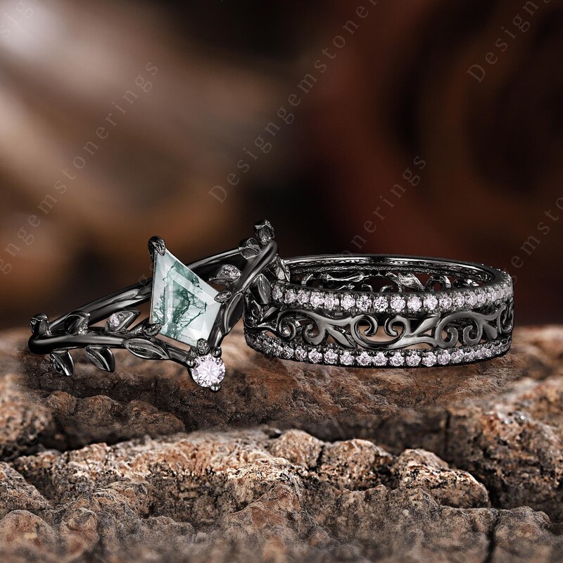 Matching Couple Goth Rings - Etsy