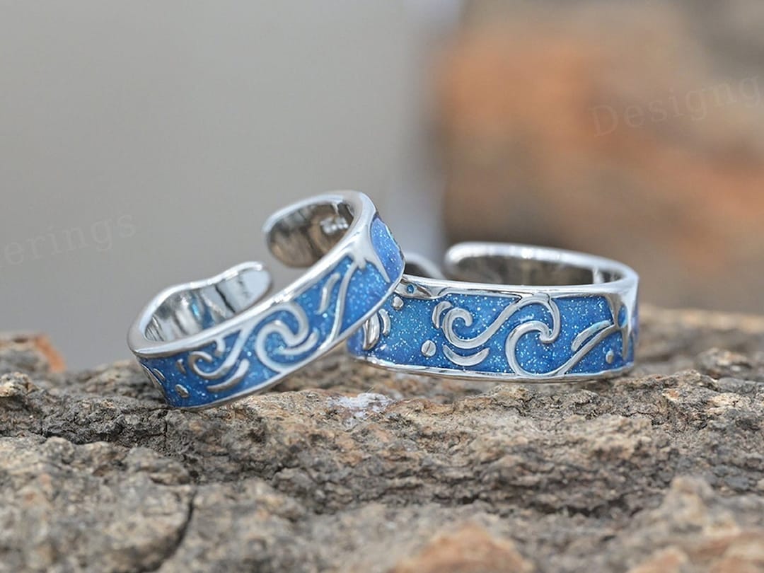 Matching Rings, Van Goghs Rings, Starry Night Rings, Matching Rings ...