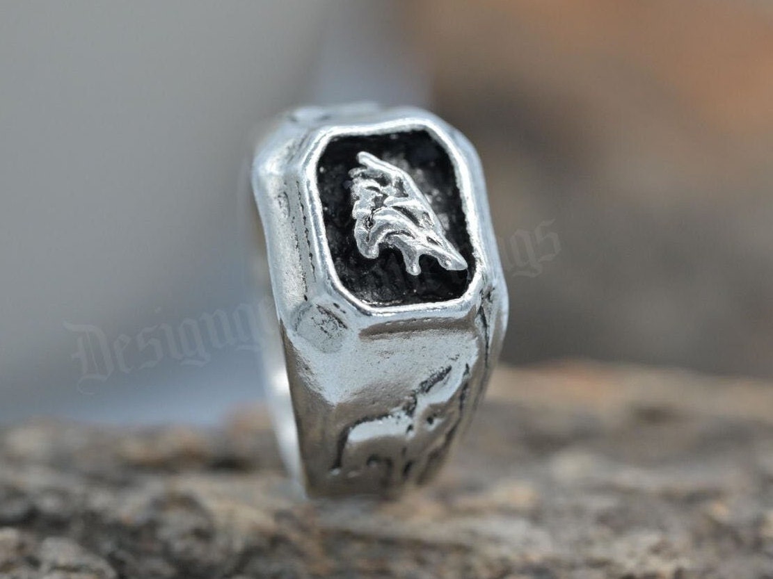 Stainless Steel Wolf Ring Wolf Head Ring for Men Women Animal - Etsy