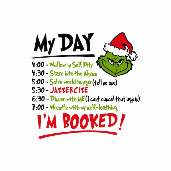 Grinch Booked Svg - Etsy