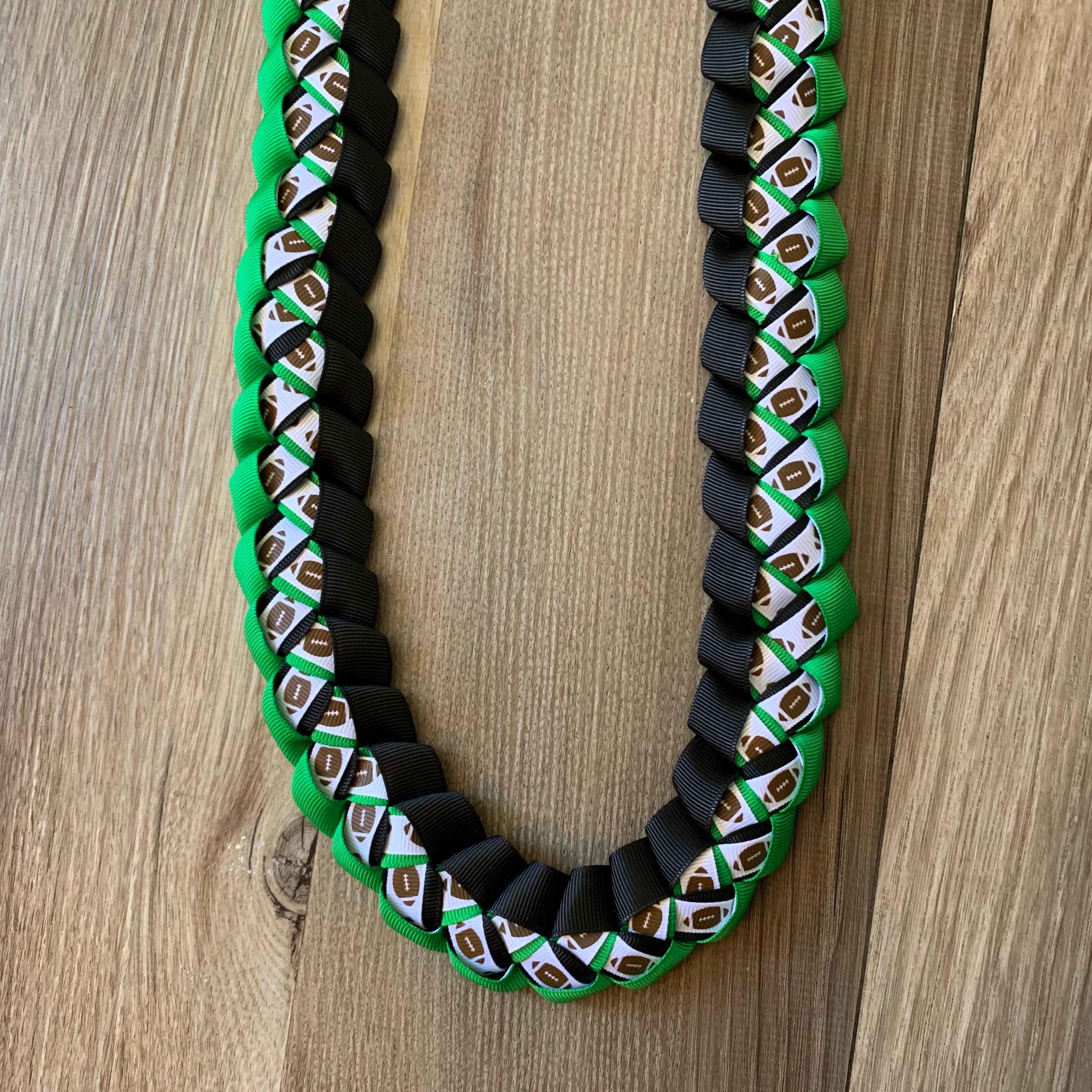 Football Ribbon Lei You Pick Color Graduation, Team Awards, Senior ...