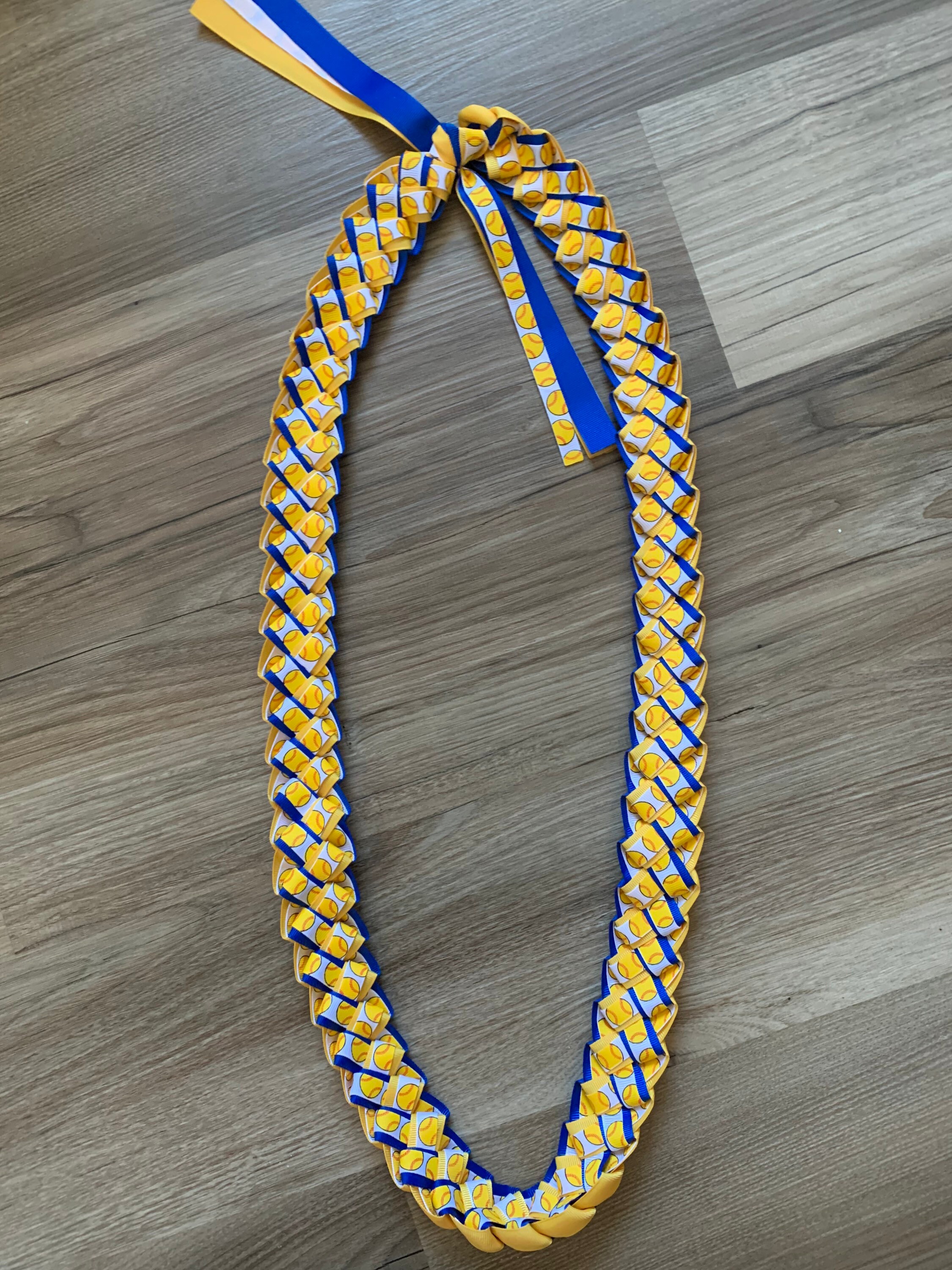 Softball Lei – You Pick Color! Graduation Senior Night Award Banquet ...