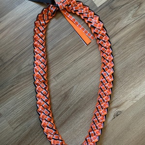 Basketball Ribbon Lei - You Pick Color! Graduation Lei Senior Night ...