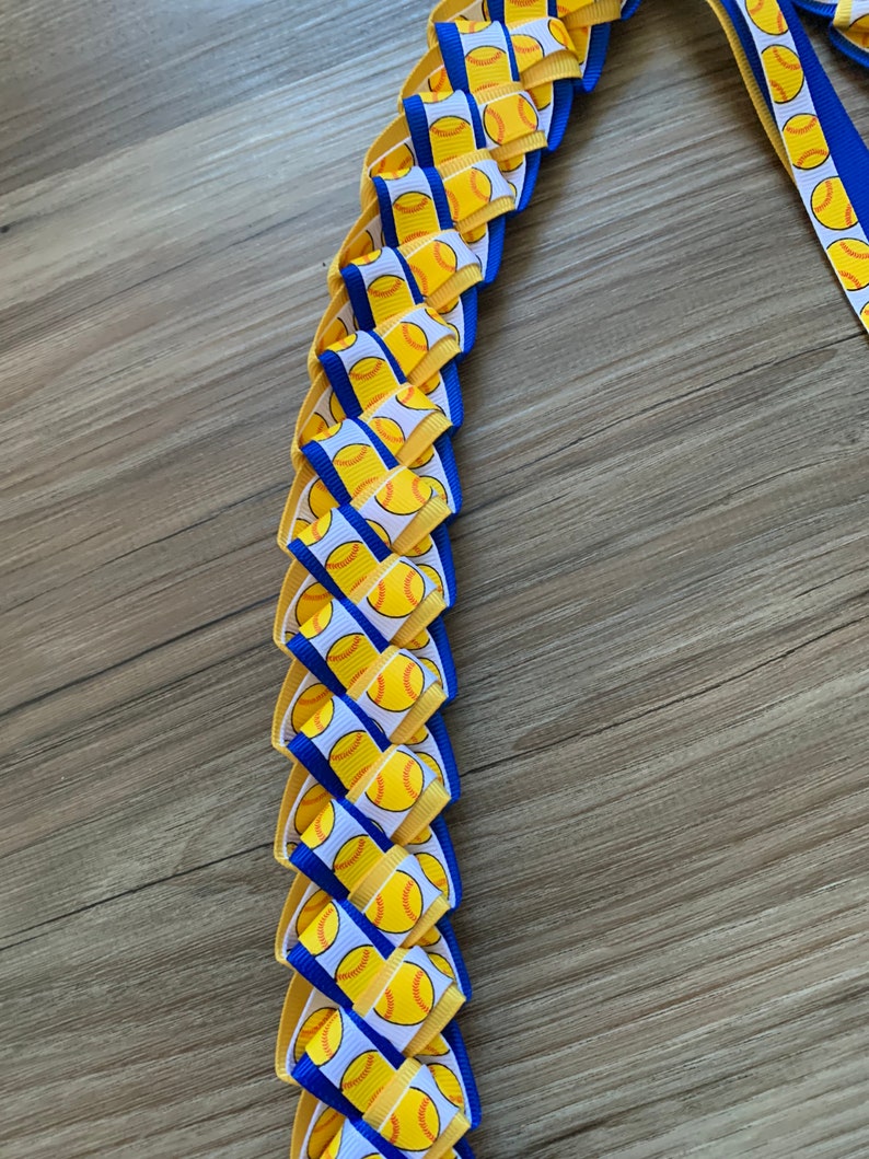 Softball Lei – You Pick Color! Graduation Senior Night Award Banquet ...