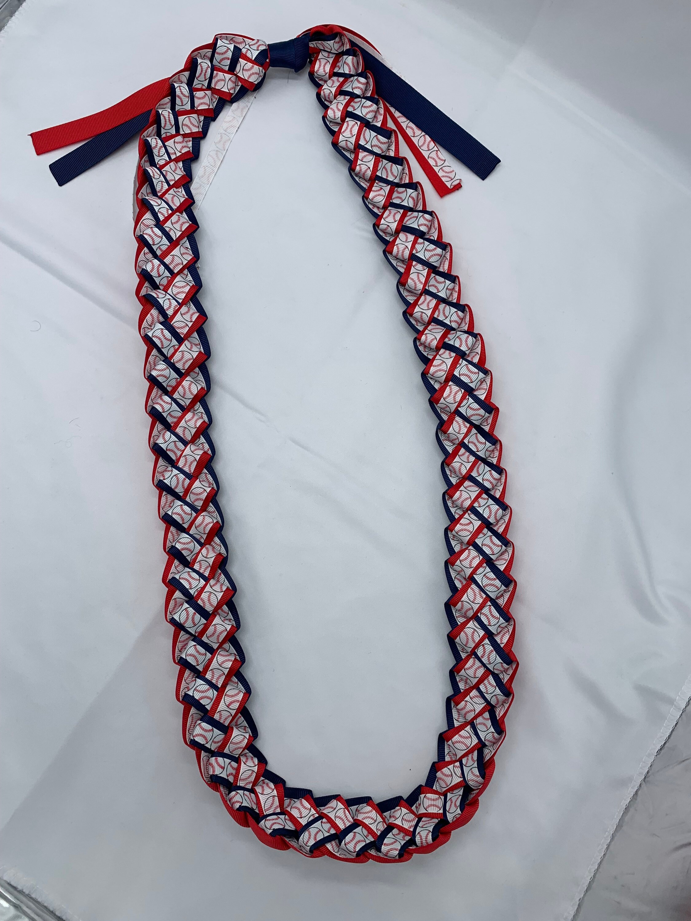 Baseball Ribbon Lei –you Pick Colors! Graduation Lei Senior Night MVP ...