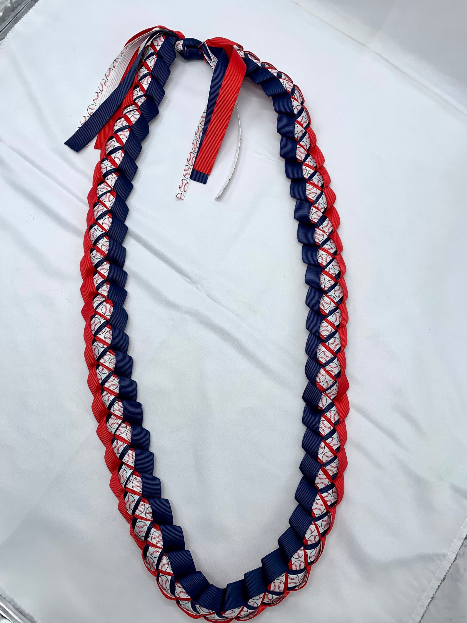 Baseball Ribbon Lei –you Pick Colors! Graduation Lei Senior Night MVP ...