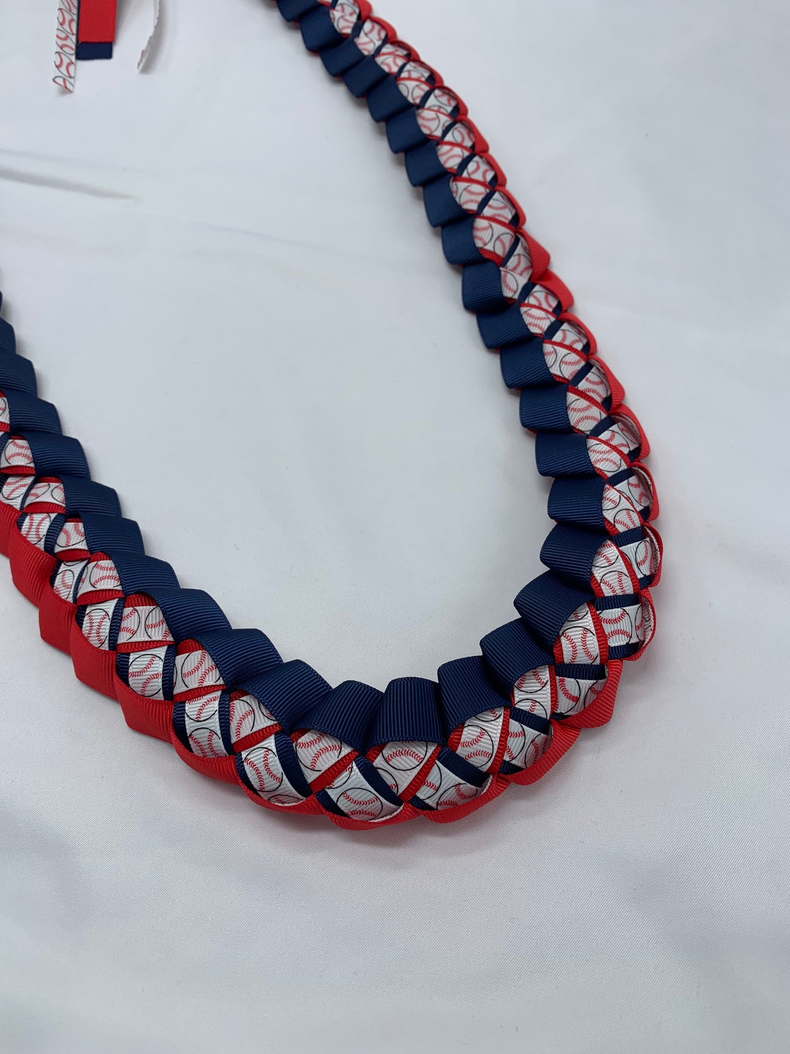 Baseball Ribbon Lei –you Pick Colors! Graduation Lei Senior Night MVP ...