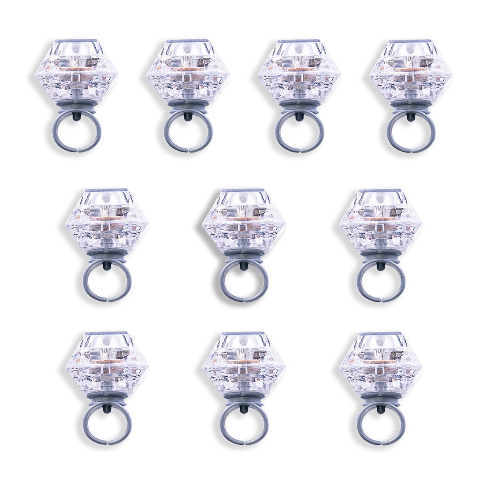 Light up Diamond Rings, LED Ring Light, Bachelorette Party Favors ...