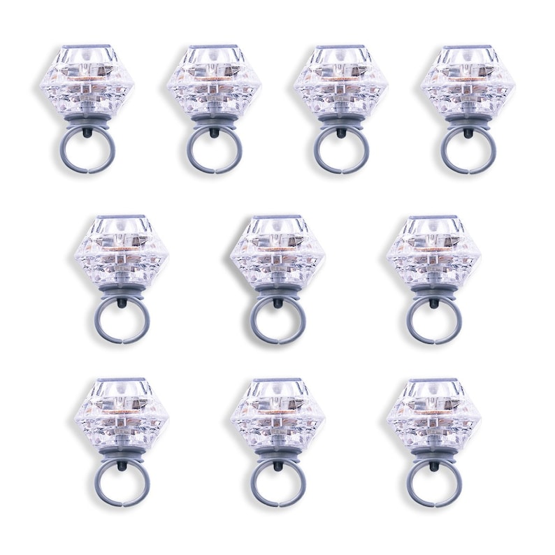 Light up Diamond Rings, LED Ring Light, Bachelorette Party Favors ...