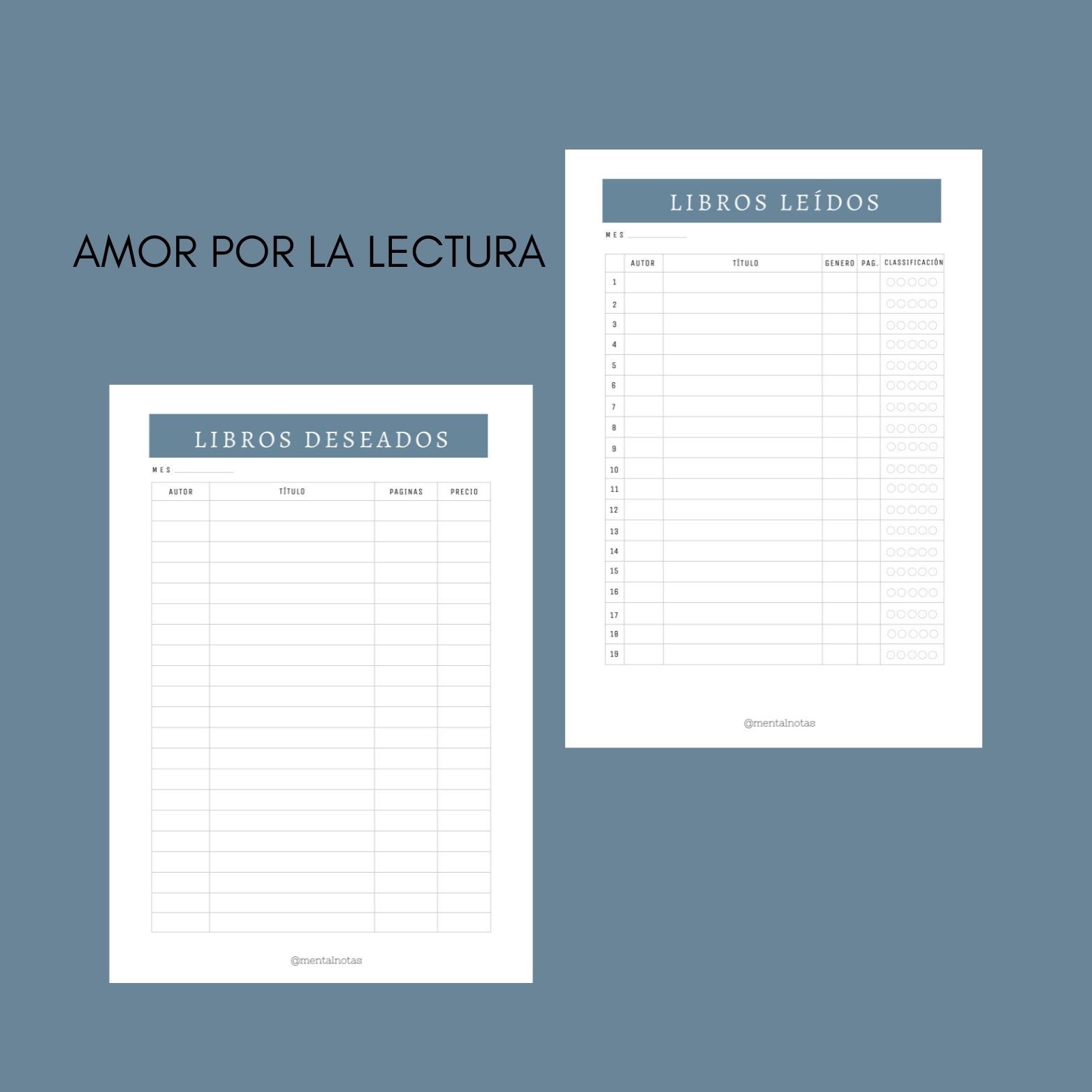 Printable Reading Journal Instant Download, Reading Planner, A4. Book ...