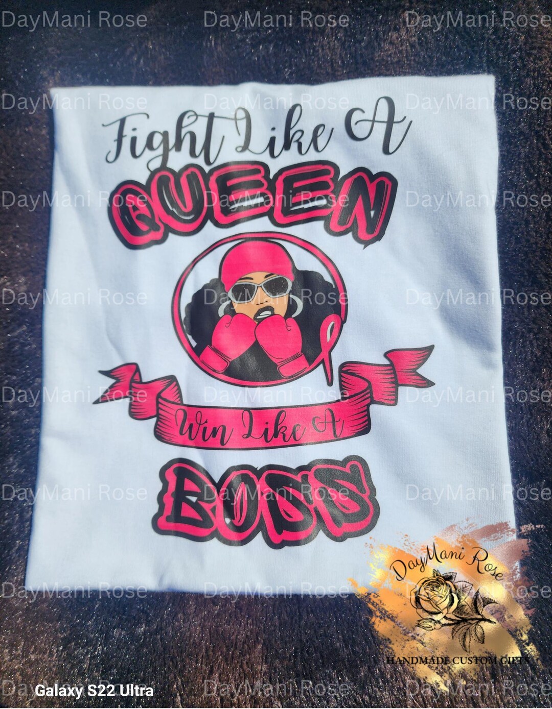Fight Like a Queen, Win Like a Boss Breast Cancer Awareness T-shirt ...