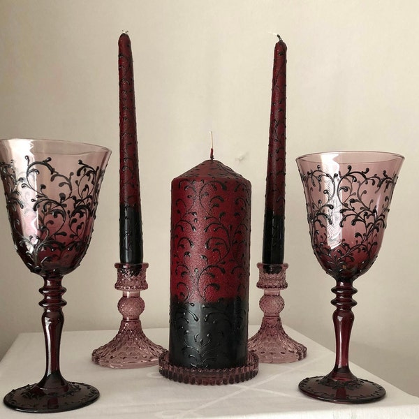Gothic Wine Glasses - Etsy